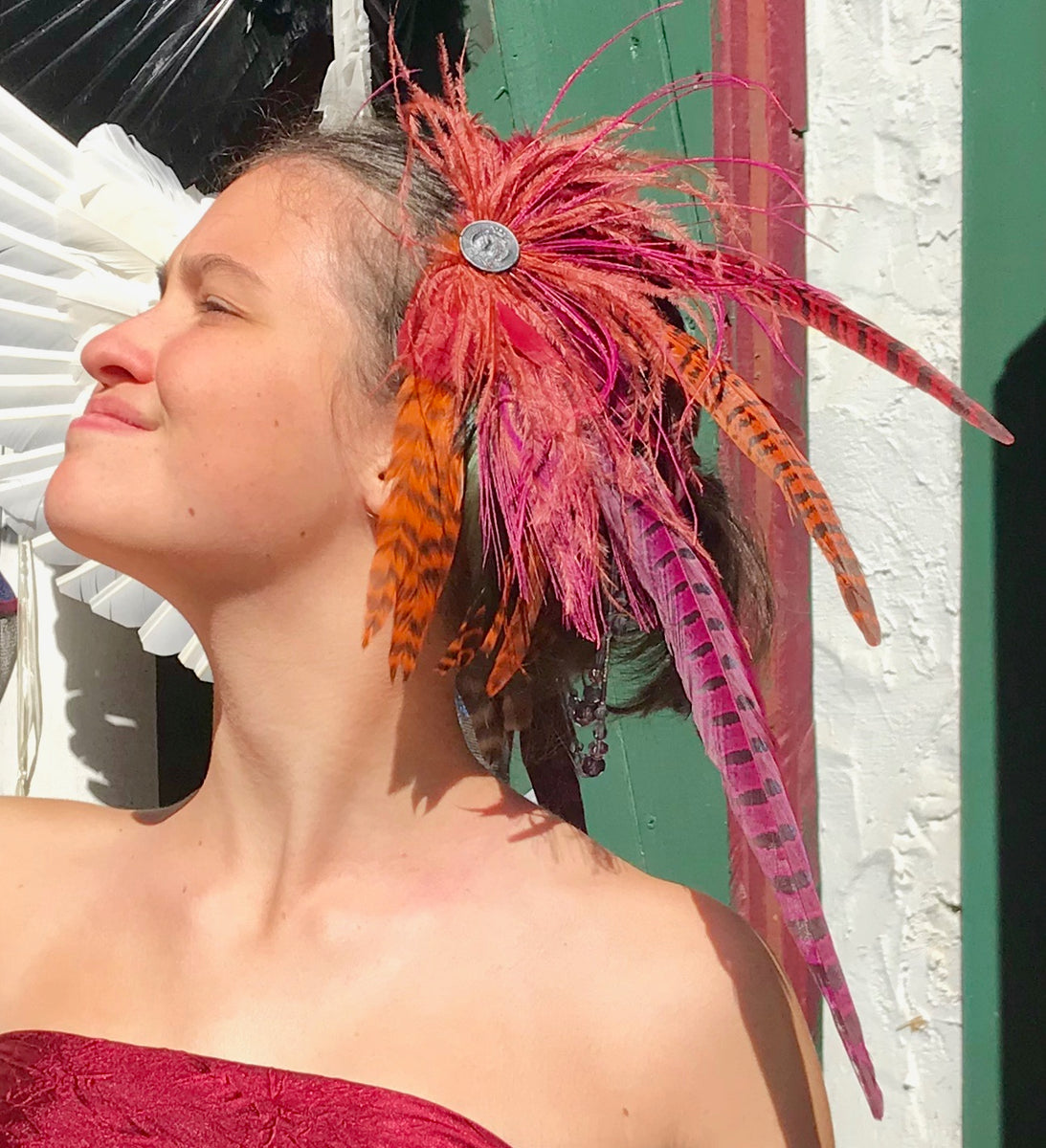 Feather Barrettes, Fascinators, and Hat Pins – Dragon Wings LLC